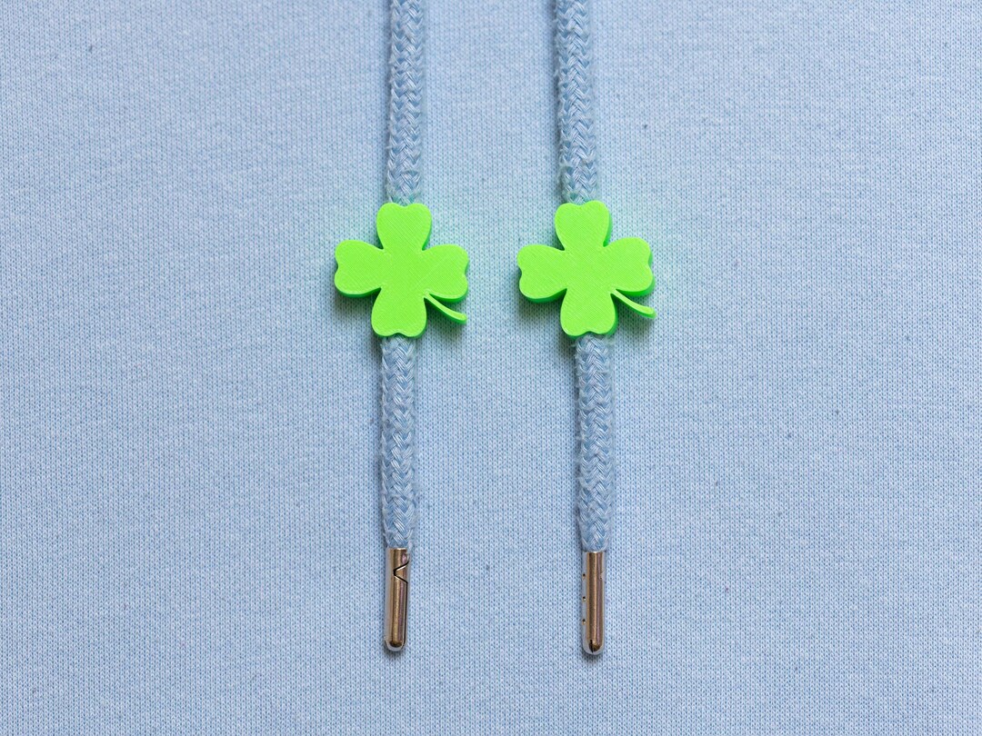 Lucky Clover Hoodie Charms – 3D Printed Four-leaf Clover Pulls for ...