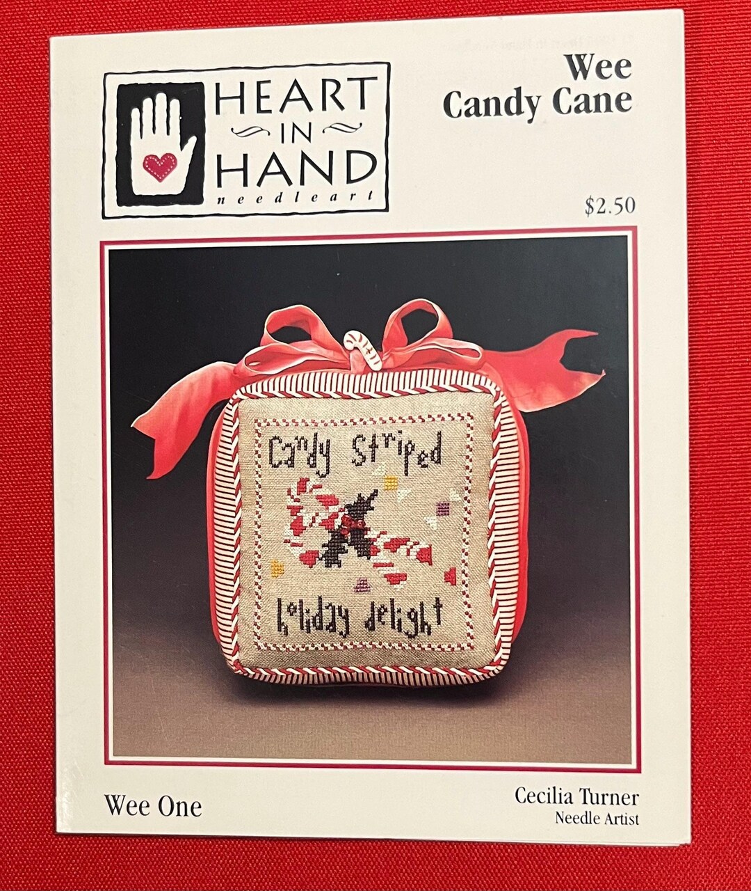 PATTERN: Heart in Hand Wee Candy Cane Cross Stitch - Etsy