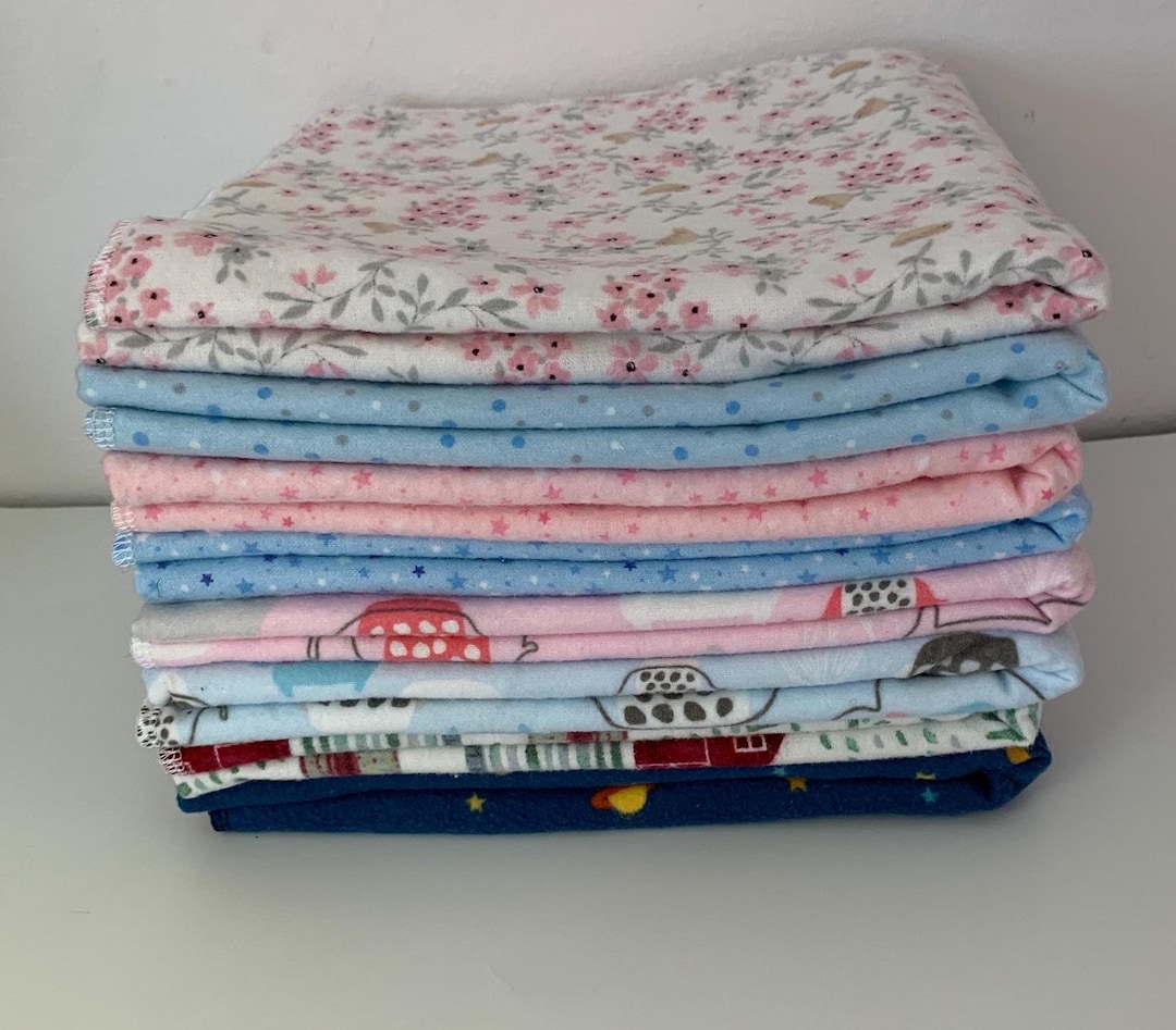 Soft Flannel Baby Receiving Blankets 36” X 36” Swaddle Blankets for ...