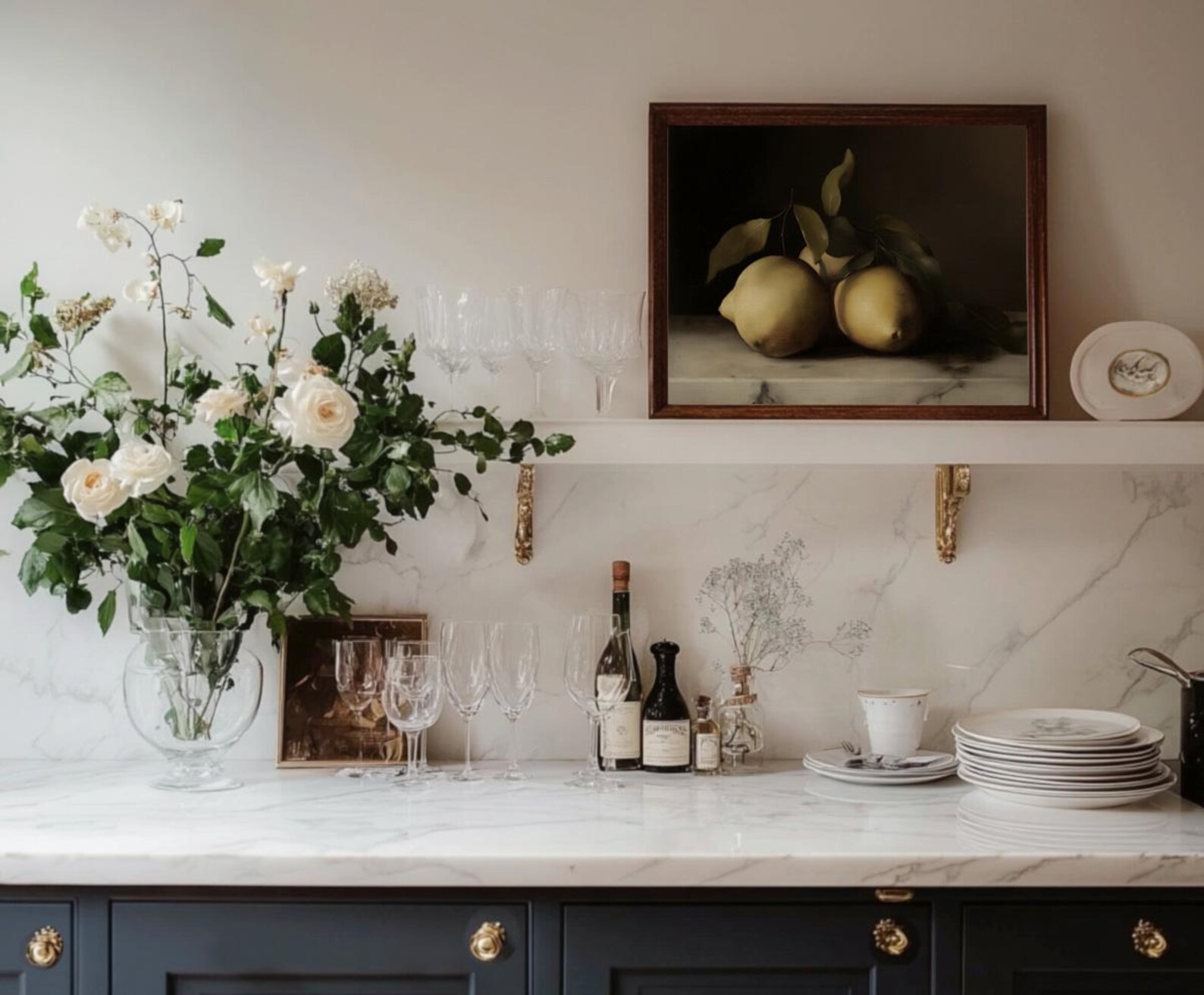 Wall Art Mockup, French Kitchen Art, Customizable Photoshop PSD ...