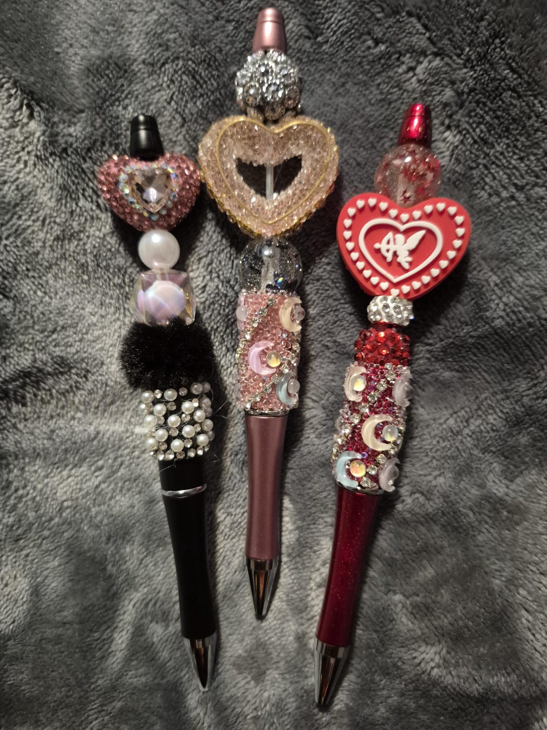 Heart Beaded Pens - Etsy