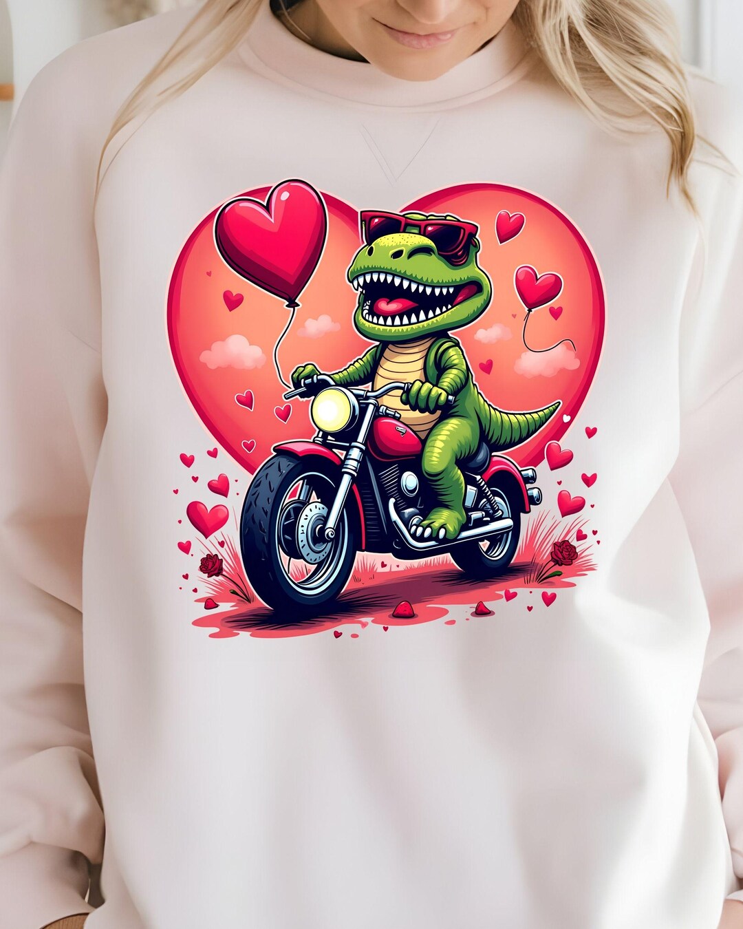 Valentine's Day T-rex Png Svg, Dino Love Png SVG , T-rex Valentine Png ...