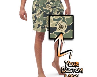 CUSTOM LOGO Camo Pattern With Your Logo Wrapping Paper Sheets - Burlebo ...
