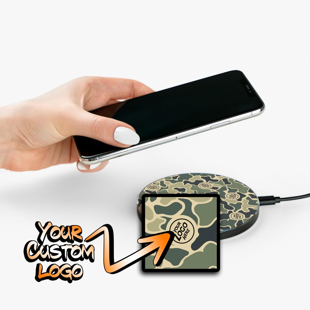Camouflage Wireless Charger - Fast Charging Pad, Military Style Desk ...