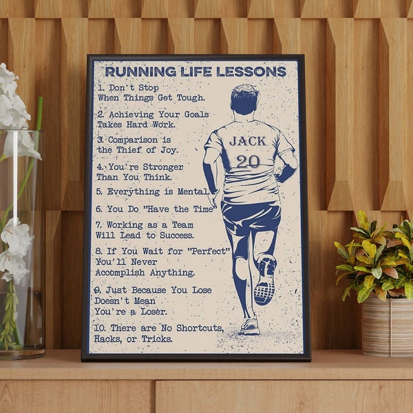 Running Poster - Etsy