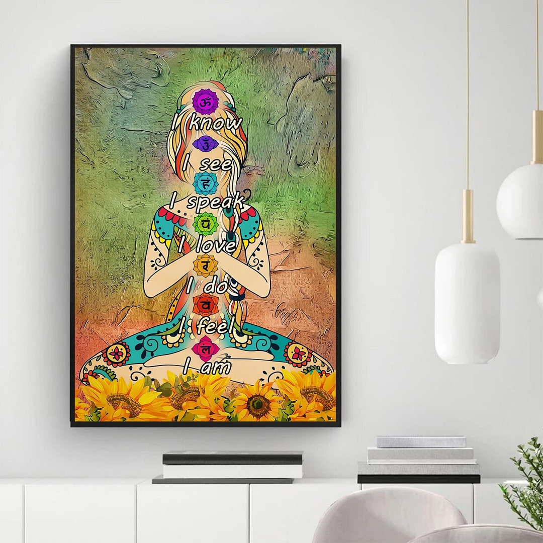 I Know I See I Speak Poster Yoga Poster Yoga Knowledge - Etsy UK