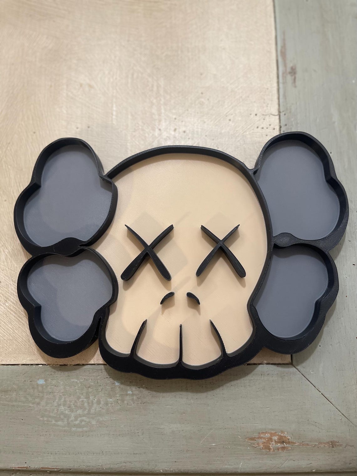 Inspired by KAWS | Art Piece | Accessory Tray - Etsy