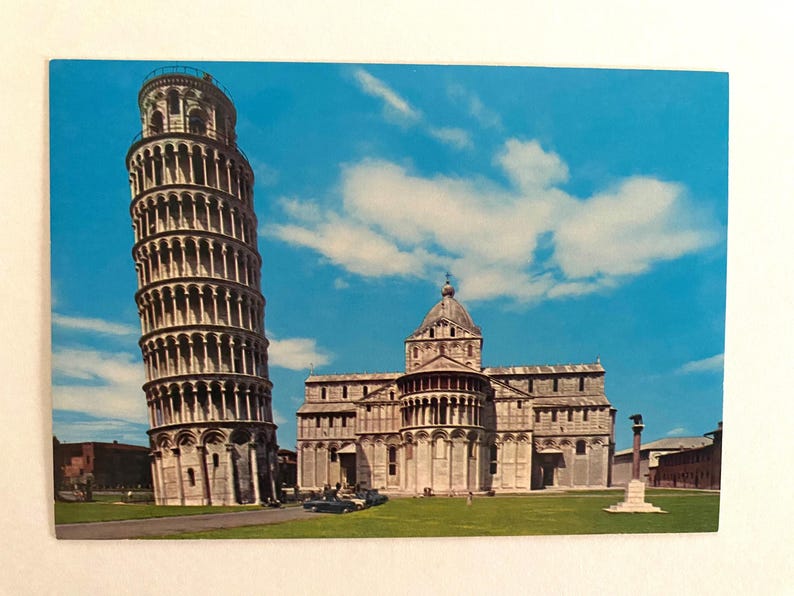 Leaning Tower of Pisa Postcard Circa 1960s - Etsy
