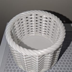 Woven Wicker Basket - 3D Printed - Multiple Size/color Options - Etsy