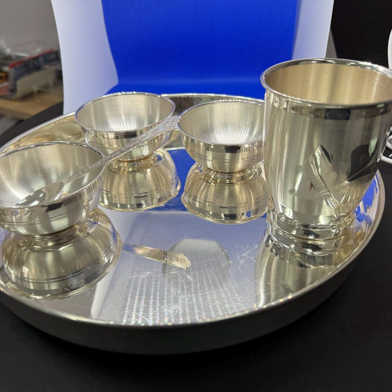 Pure Silver Dinner Plates - Etsy