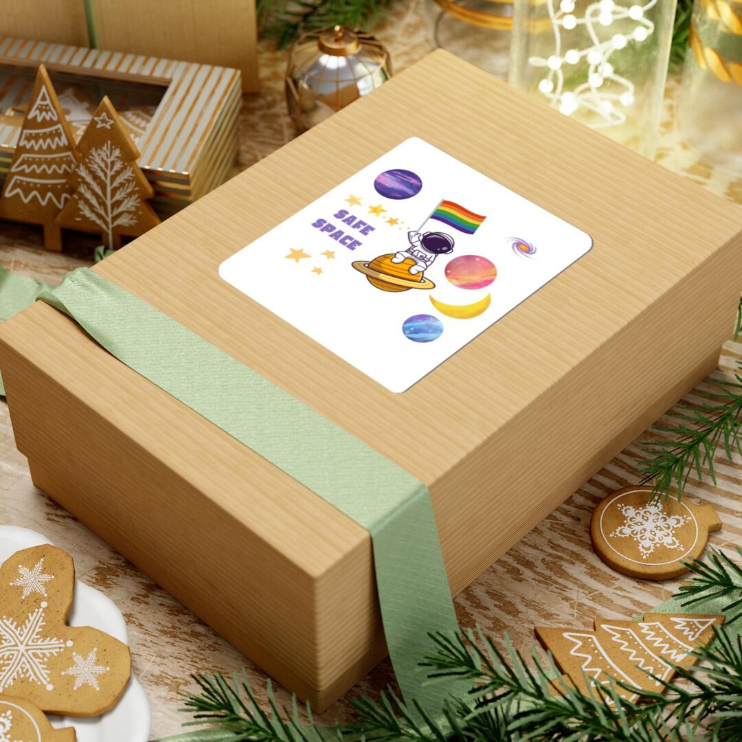 Astronaut Safe Space Stickers, LGBTQ+ Pride Decor, Cosmic Space Queer ...