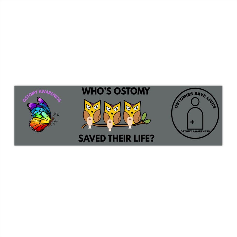 Ostomy Awareness Bumper Stickers, Ostomate Support, Gift for Patients ...