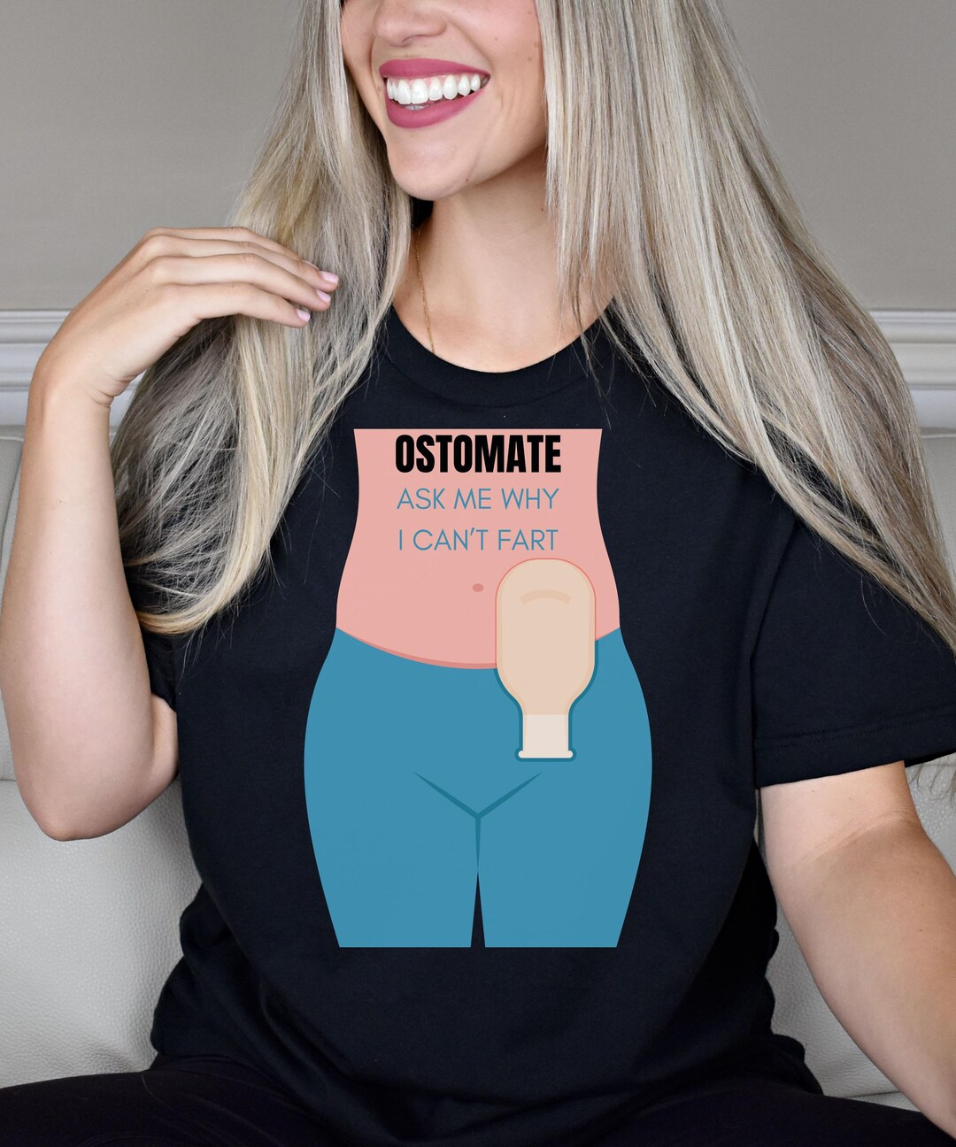 Ostomy Awareness Shirt-ask Me Why I Can't Fart. Medical Health Support ...