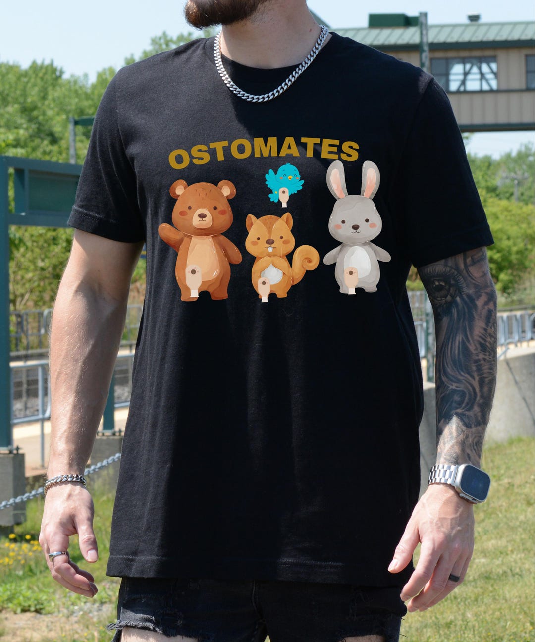 Cute Animal Ostomy Awareness Shirt, T-shirt of Animals With Ostomies ...