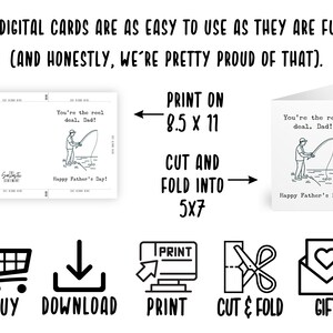 Reel Cool Dad Card | Funny Father's Day Printable | Fishing Lover Dad ...