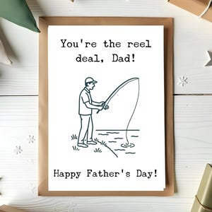 Reel Cool Dad Card | Funny Father's Day Printable | Fishing Lover Dad ...