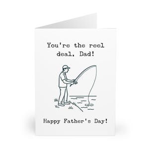 Reel Cool Dad Card | Funny Father's Day Printable | Fishing Lover Dad ...