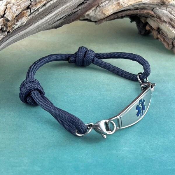 Adjustable Medic Alert Bracelet - Etsy