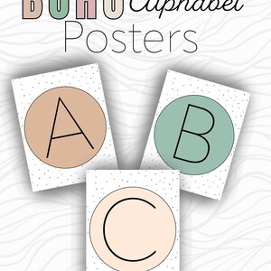 Boho Alphabet Decals - Etsy