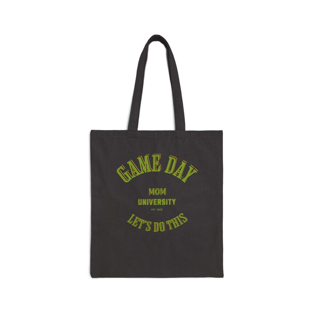 Game Day Mom Canvas Tote ,food Sports Bag ,game Day Bag,fun Tote,day ...