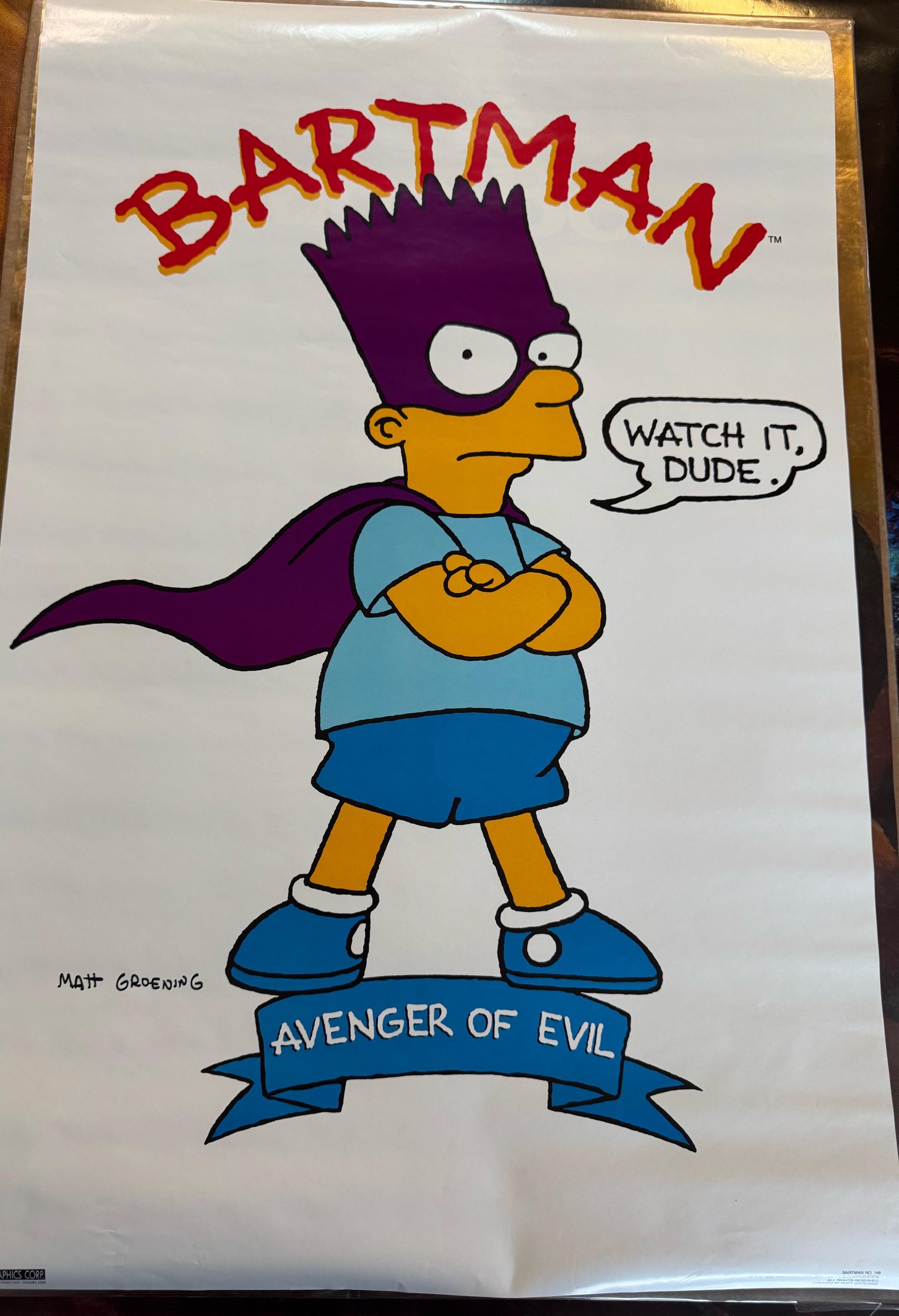 Original Bartman Poster - Etsy