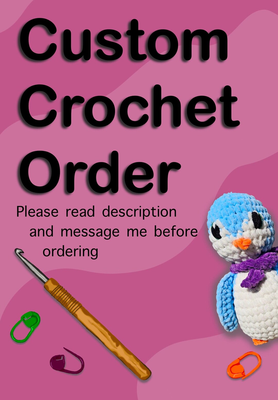 Custom Crochet Order, Custom Crochet Plushies - Etsy