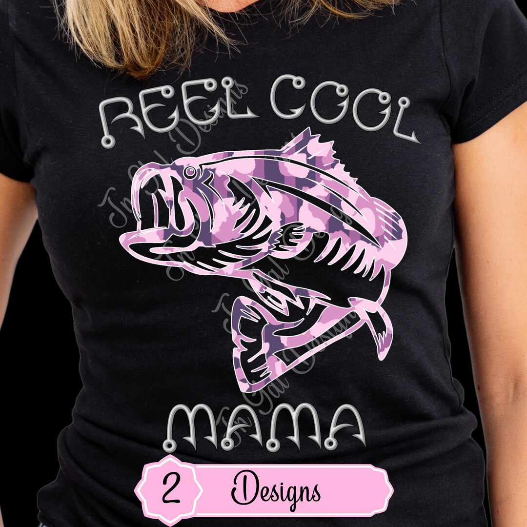 Reel Cool Mom Png, Mother Day Png, Women Fishing Shirt Design, Mama ...