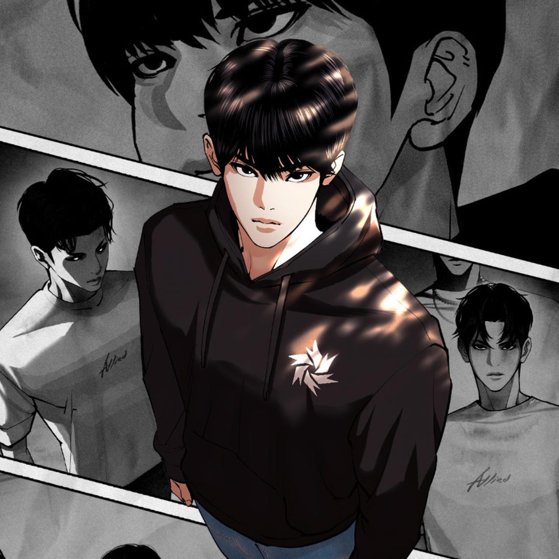 Lookism Hoodie, Unisex Daniel Park Hoodie, Allied Crew Hoodie, Manhwa ...