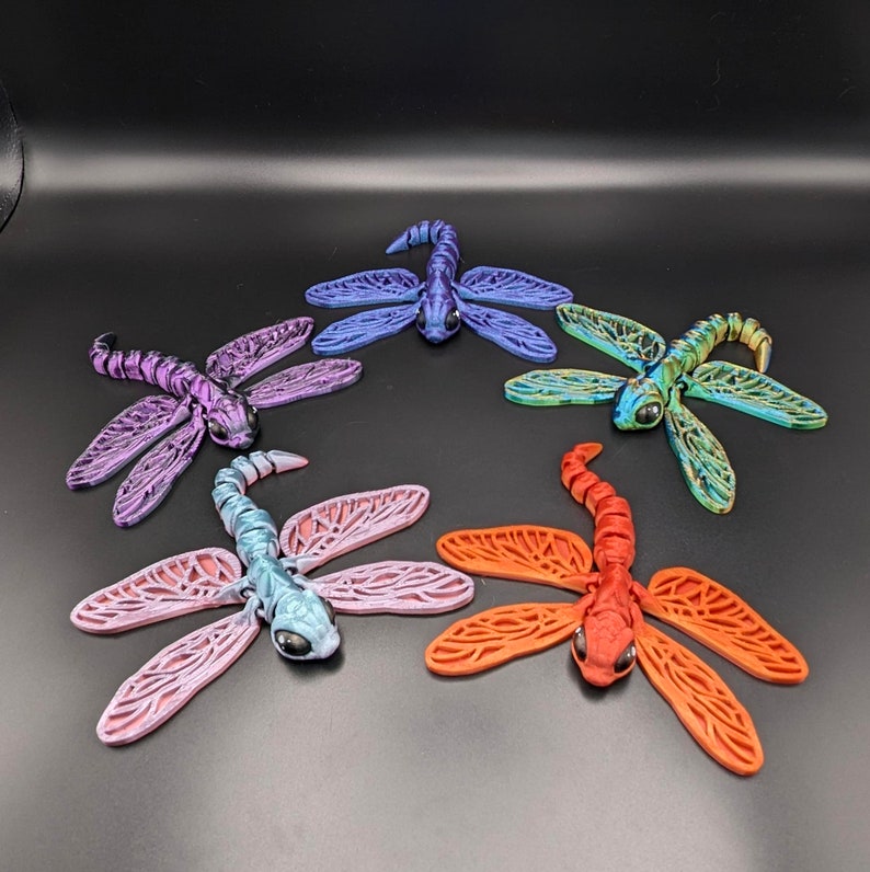 Dragonfly 3D Printed Figurine - Etsy