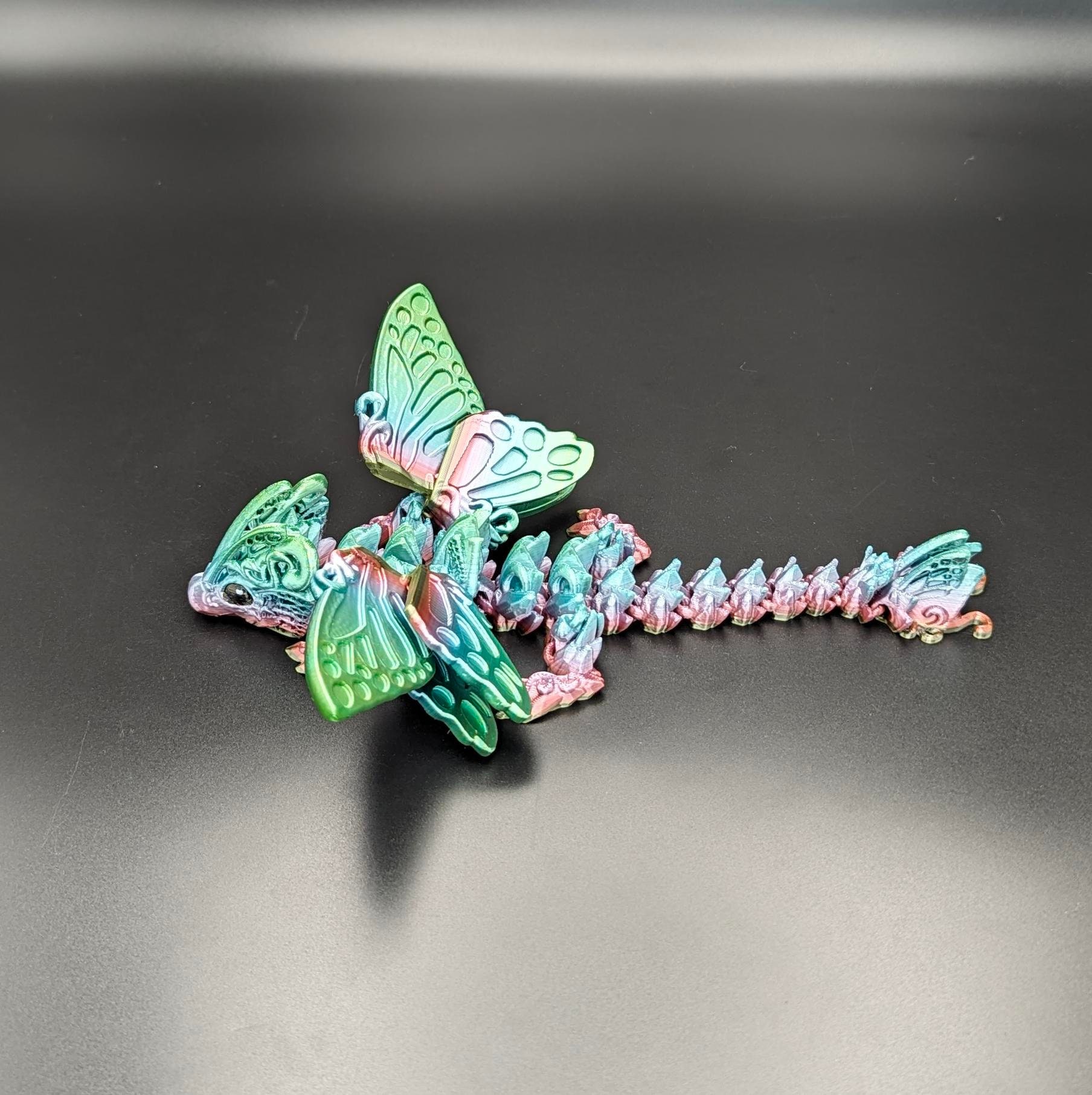 Winged Baby Butterfly Dragons 3D Printed Figurine - Etsy