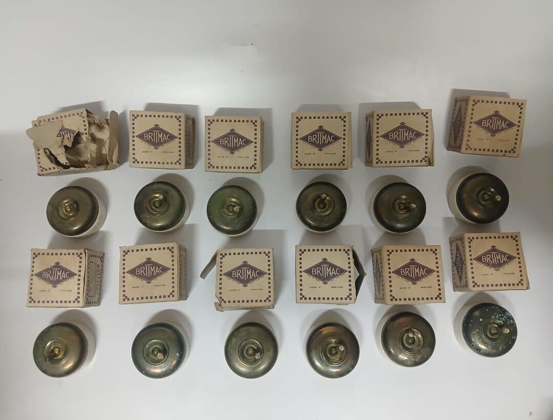 Vintage Britmac Metal Toggle Switch Set – Industrial Retro Light Switch ...