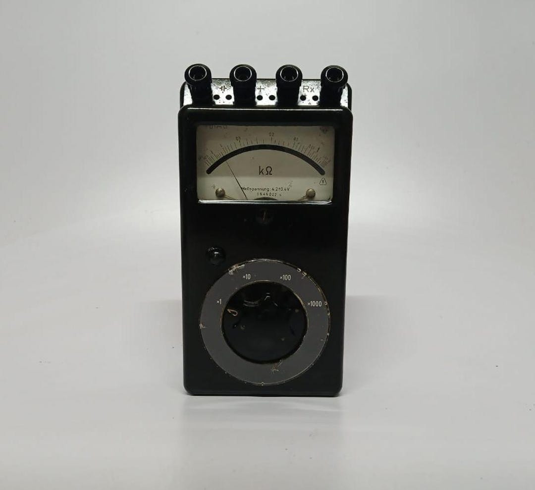Vintage Analog Ohmmeter – Made in Germany | Collectible Resistance ...