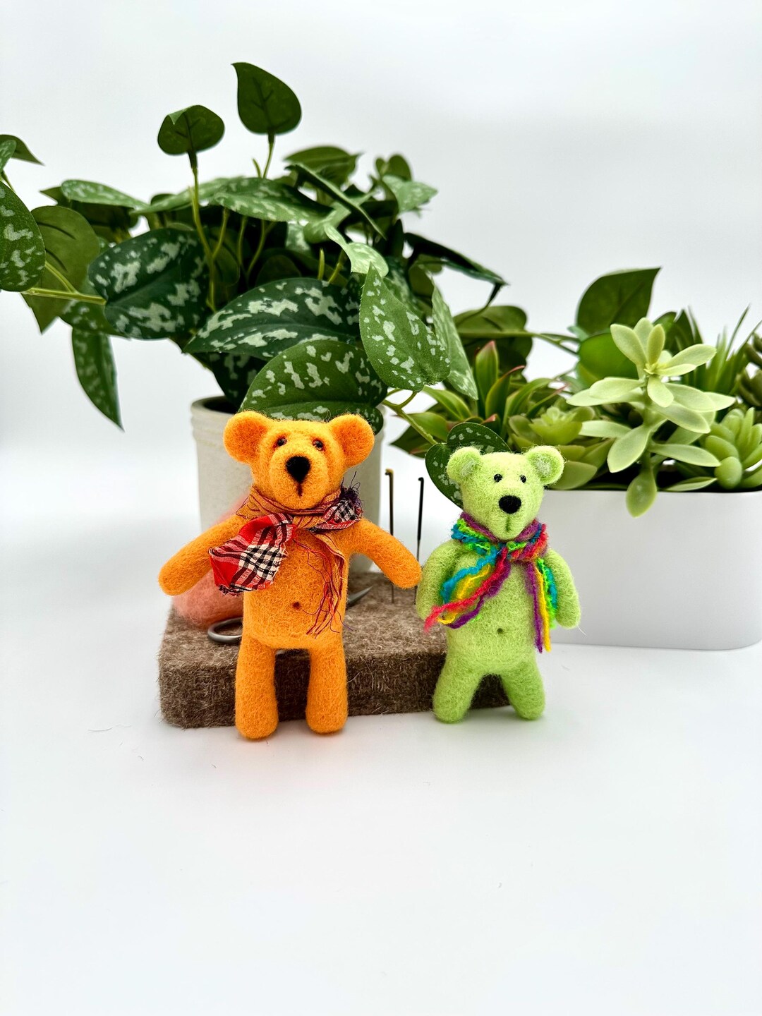 Needle Felted Wool Sculptured Bear. Extremely Detailed and Made With ...