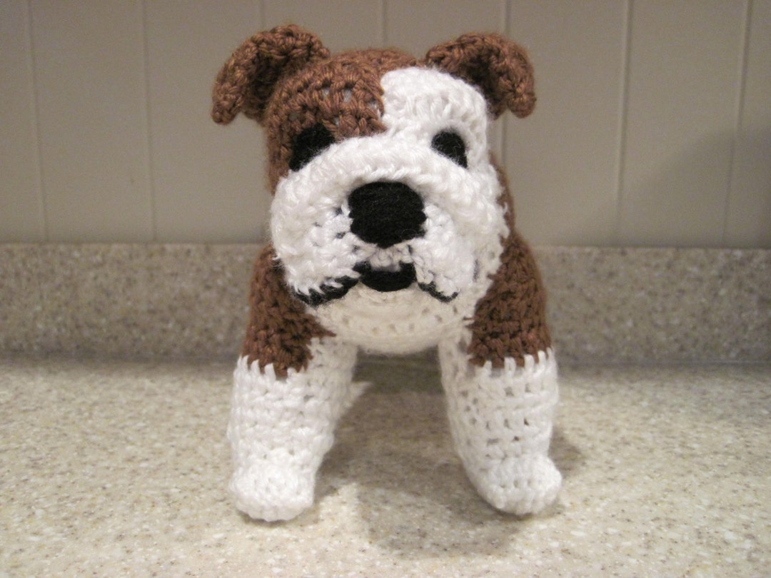 Bulldog Stuffed Animal Crochet Pattern - Digital Download - ENGLISH ...