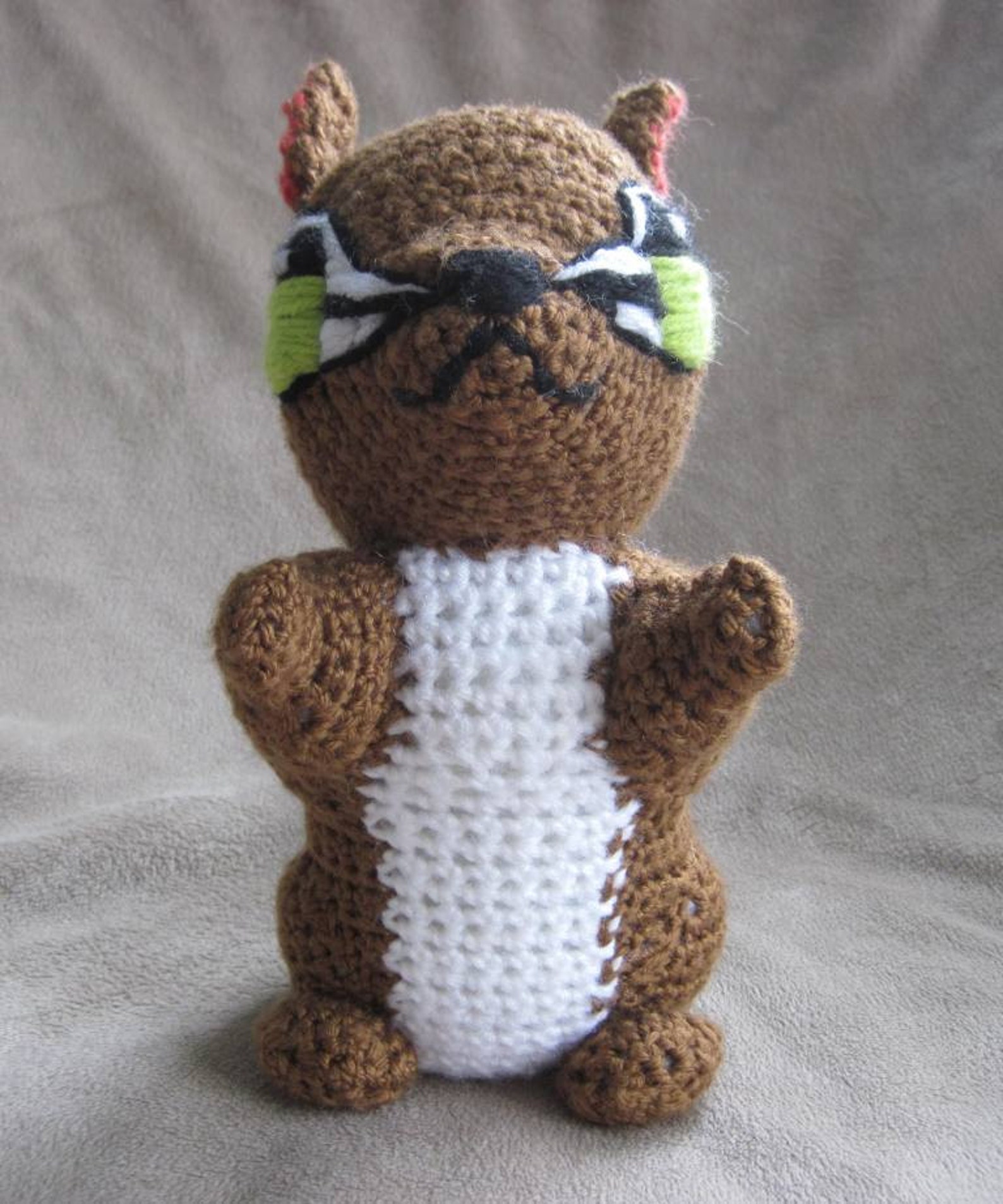 Crocheted Chipmunk PDF Pattern With Bonus Acorn Pattern | Etsy
