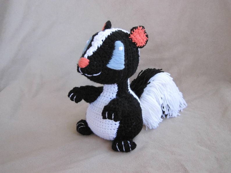 Crocheted Skunk PDF Pattern - Digital Download - ENGLISH ONLY - Etsy