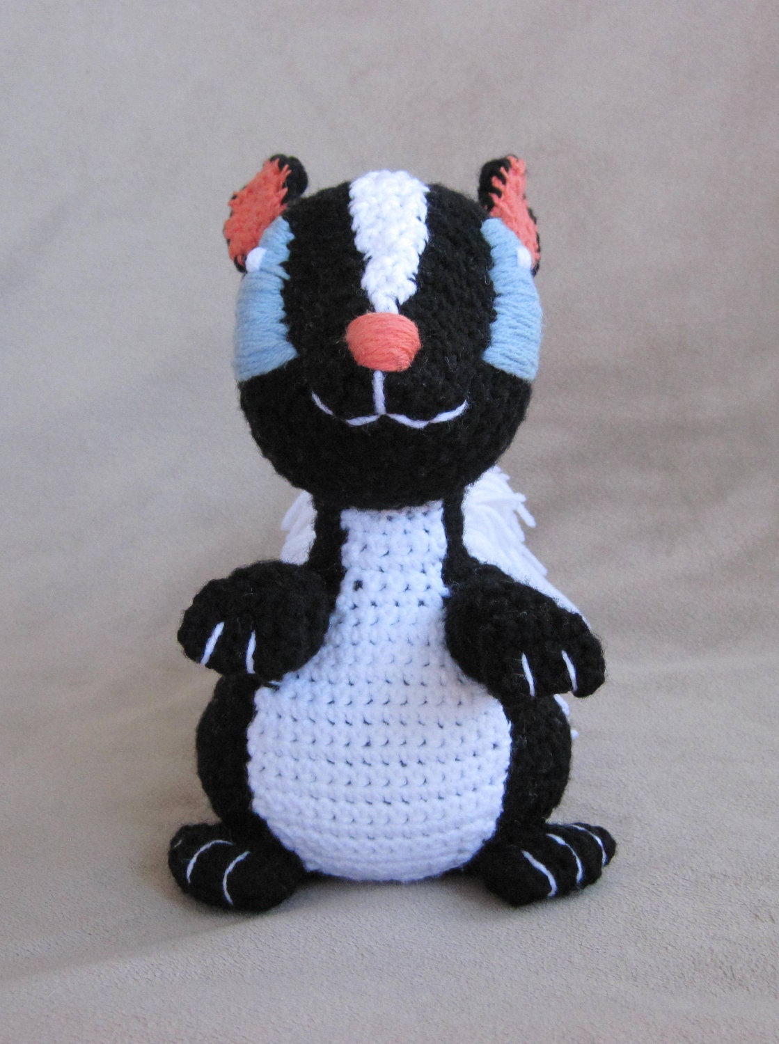 Crocheted Skunk PDF Pattern - Digital Download - ENGLISH ONLY - Etsy