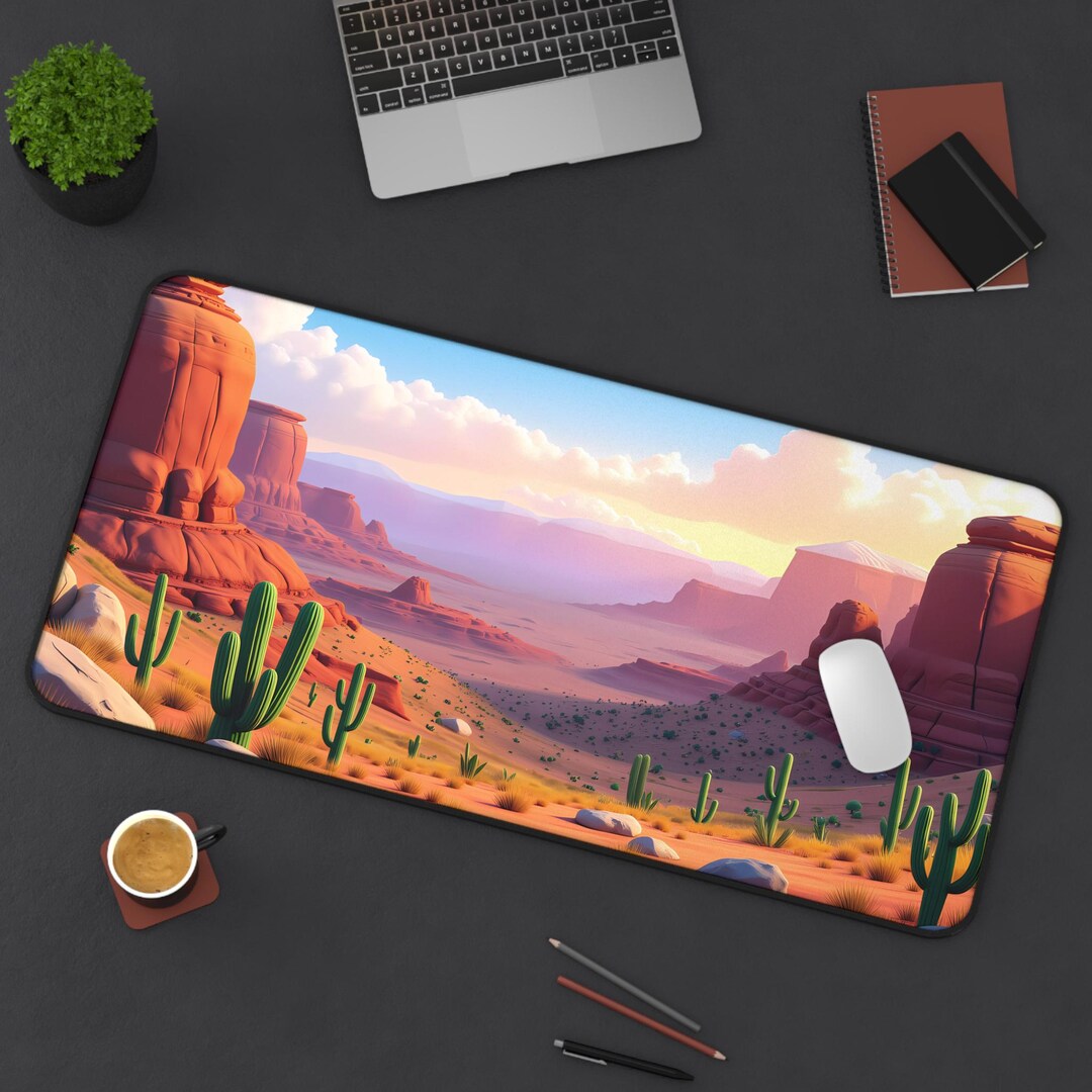 Desert Mouse Pad Grand Canyon Desk Mat Sedona Desk Pad Southwest Decor ...