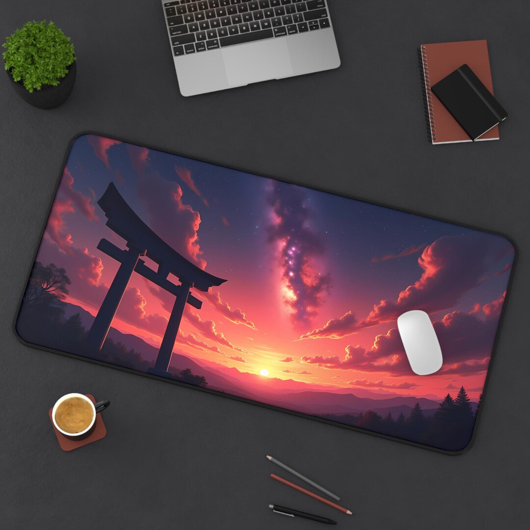 Japanese Torii Gate Desk Mat, Gaming Mousepad, Table Protector, Office ...