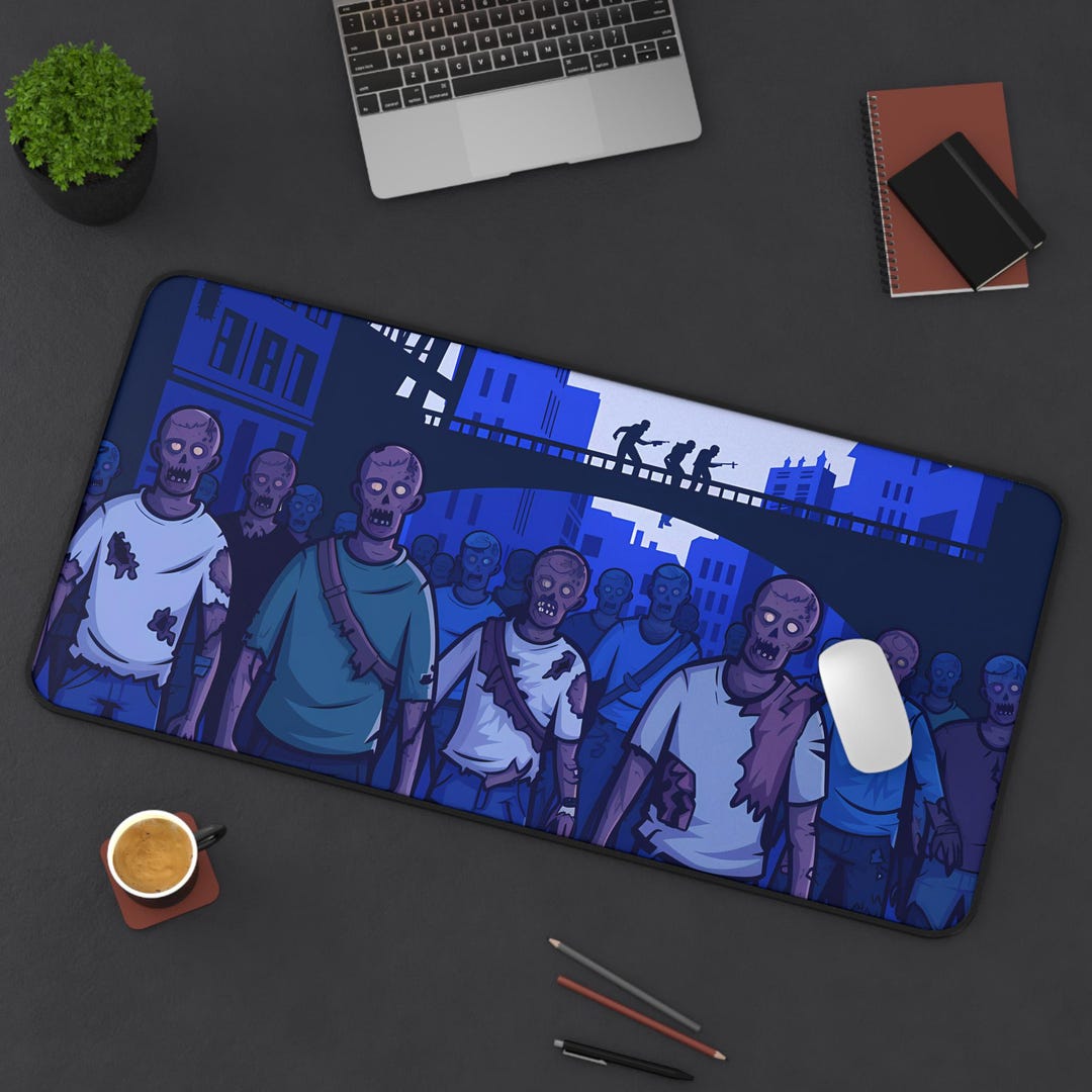 Zombie Desk Mat, Gaming Mousepad, Office Desk Accessories, Desk Decor ...
