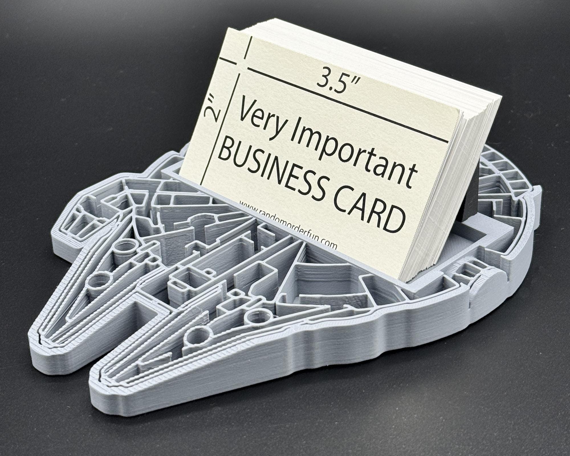 Star Wars Millennium Falcon Business Card Holder, Business Card Tray ...