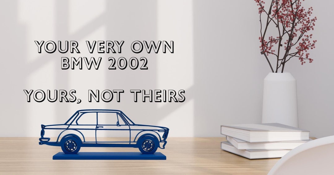 BMW 2002 Desk Decor for Office Bookshelf Decor for Car Lover & BMW 2002 ...