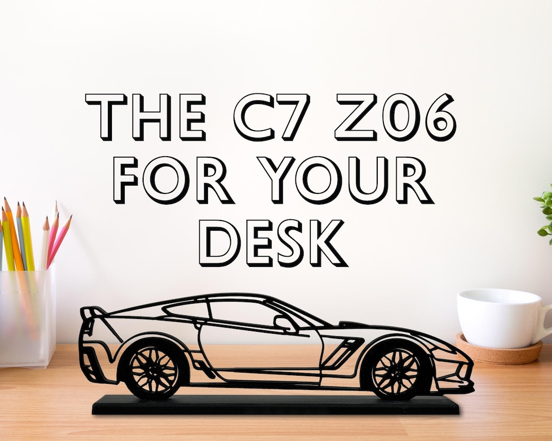 C7 Corvette Z06 Custom Name Model Decor for Office and Bookshelf Decor ...