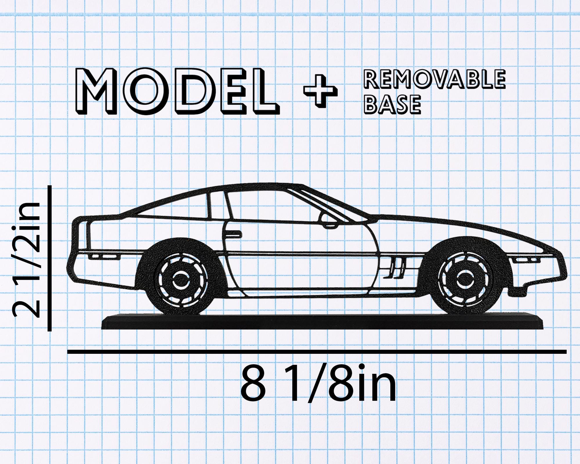 C4 Corvette Model, Corvette Fan, Personalized, Custom, Decor for Office ...