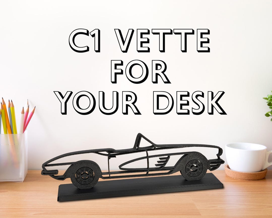 C1 Corvette Model, Corvette Fan, Personalized, Custom, Decor for Office ...