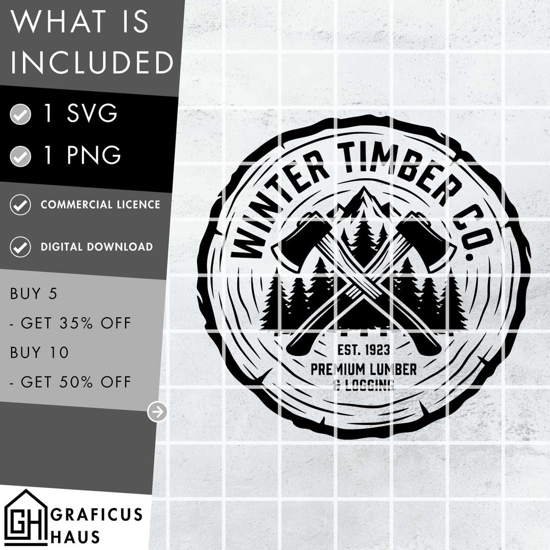 Winter Timber Co Christmas SVG and PNG, Funny Christmas for Men Laser ...