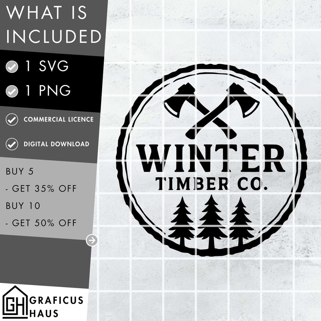 Winter Timber Co Christmas SVG and PNG, Funny Christmas for Men Laser ...