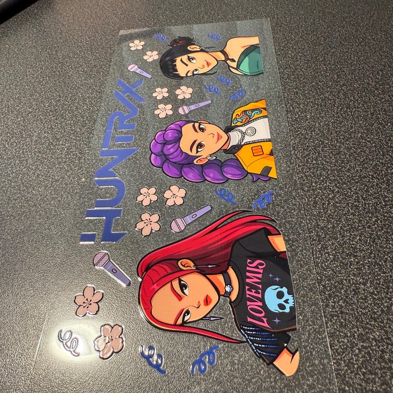 Kpop Demon Hunters Vinyl Stickers - Etsy