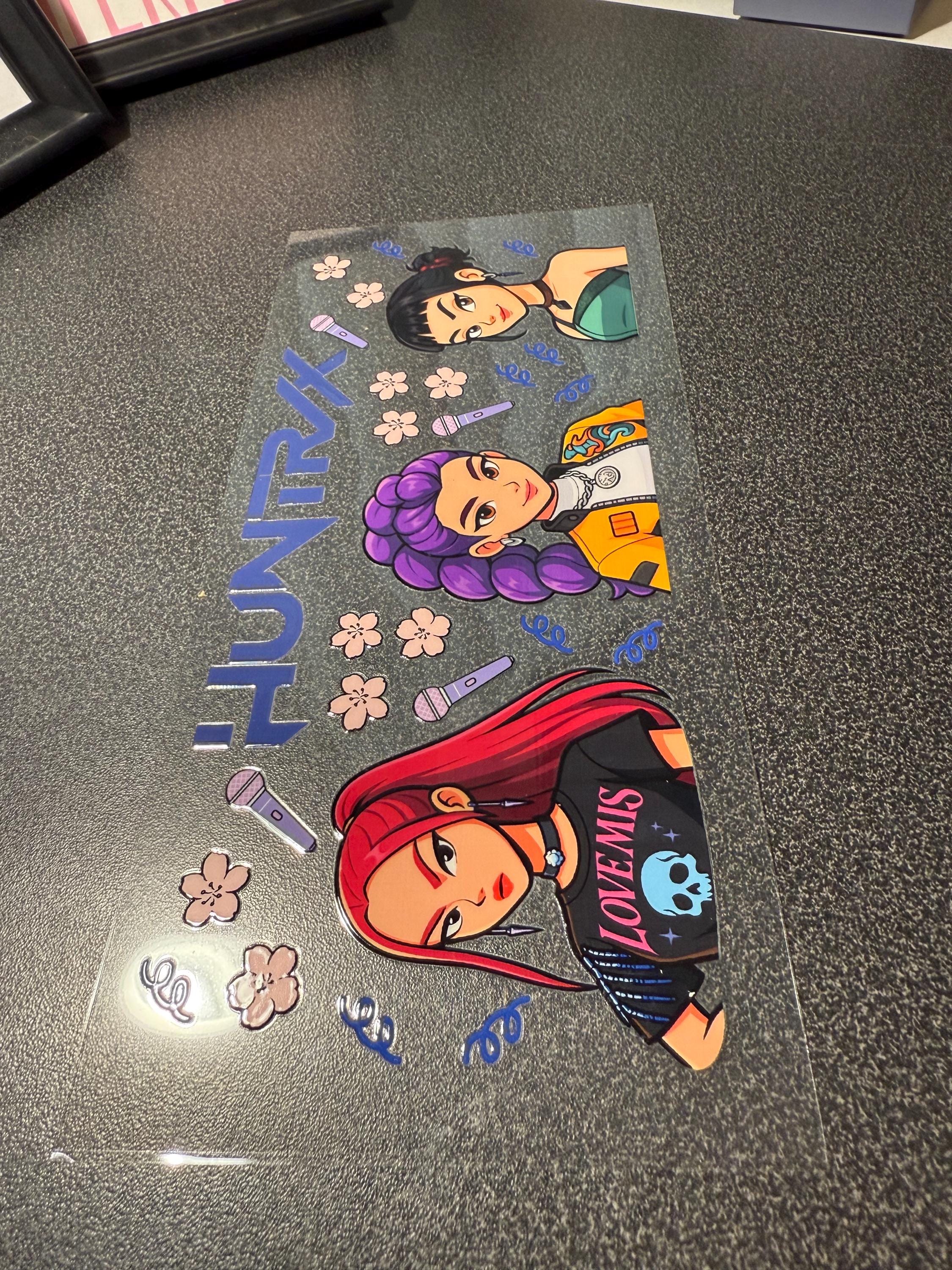 Huntrix Sticker Sheet | Kpop Demon Hunters Girl Group Vinyl Decals ...