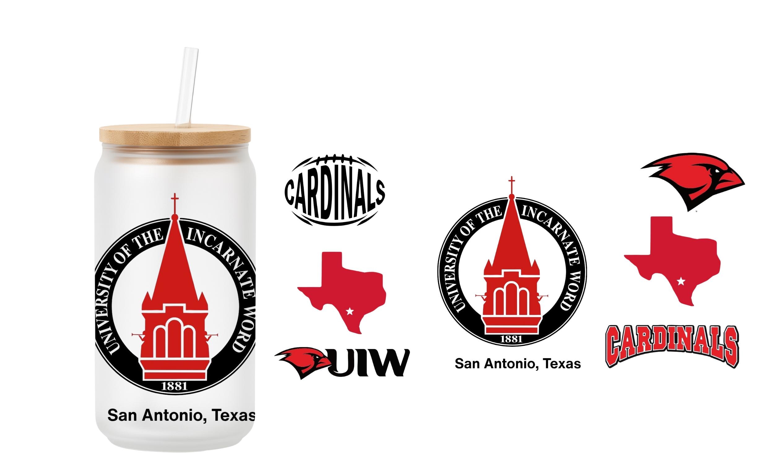 Sports Color Cup Wraps — UV DTF Drink Decals for 16oz Glass Can ...